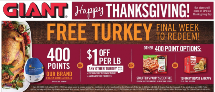 How to Get a Free Thanksgiving Turkey - The Krazy Coupon Lady